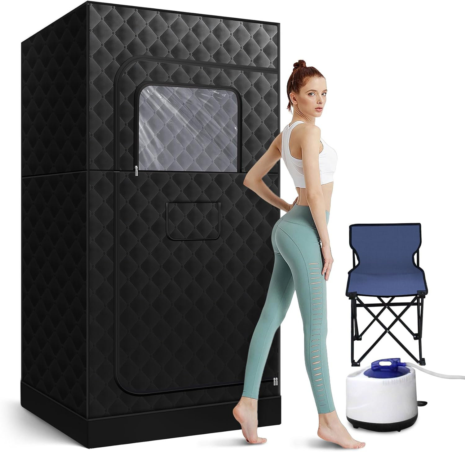 Sidasu Sauna Box,Portable Sauna For Home,Portable Steam Sauna With 3L Sauna Steamer Machine And ...